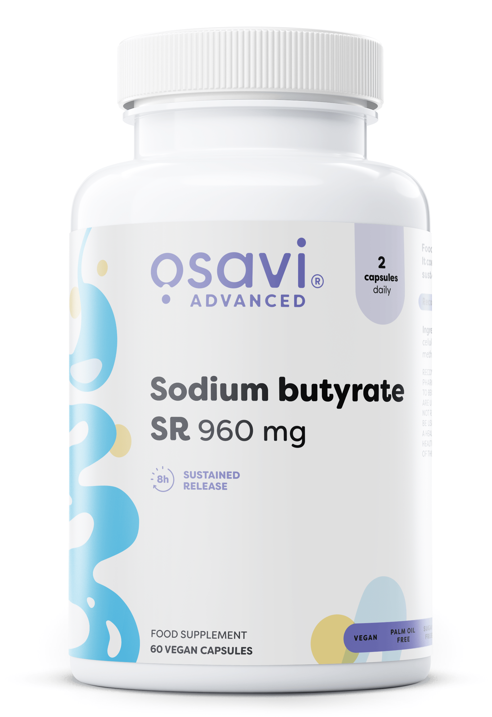 Sodium butyrate SR, 960mg - 60 vegan caps – Hemprove UK